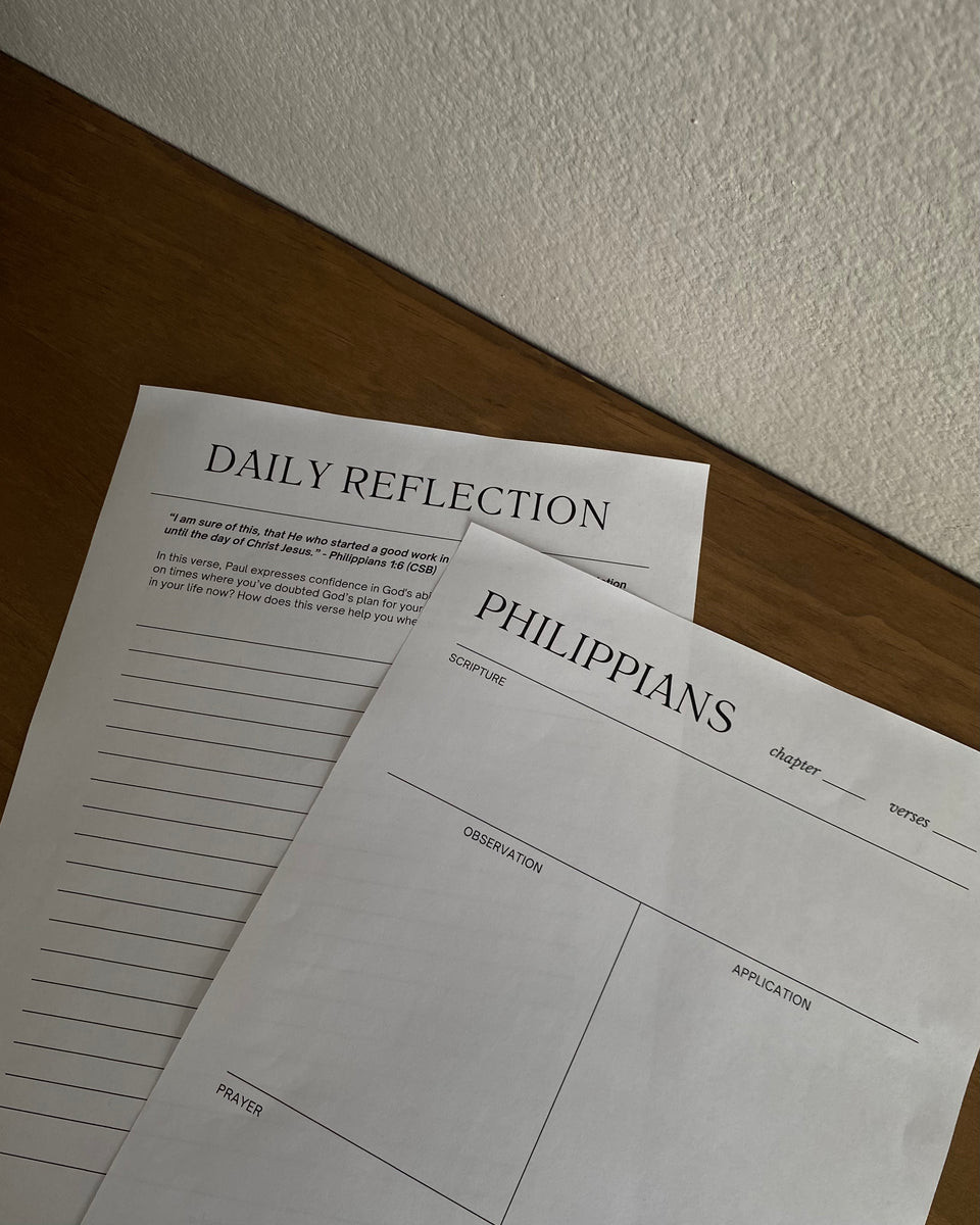 FREE PRINTABLE: Philippians Bible Reading Guide – Whatever the Days